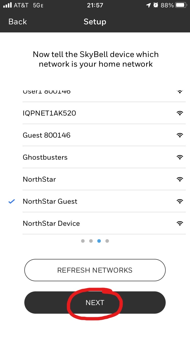 Skybell Setup - iOS (iPhone) - NorthStar Connect or Total Connect 2.0
